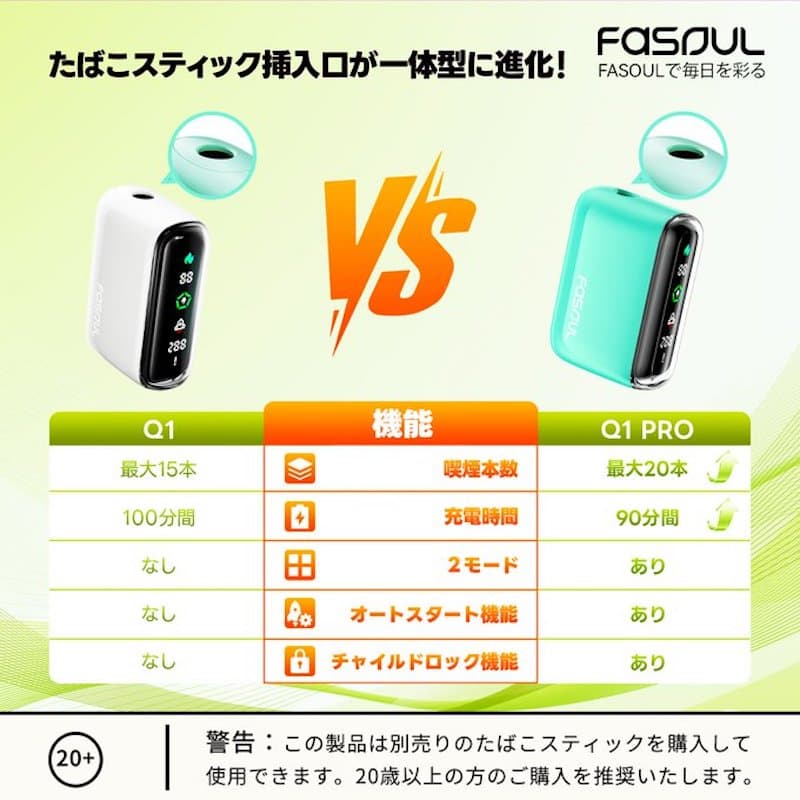 Fasoul Q1 PROでアイコスが2度吸いできるか吸ってみたレビュー！－リラゾ(relazo)